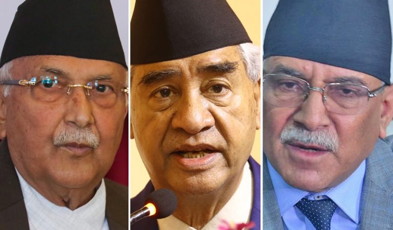 kp-sharma-oli-sher-b-deuba-and-prachanda : RajdhaniDaily.com