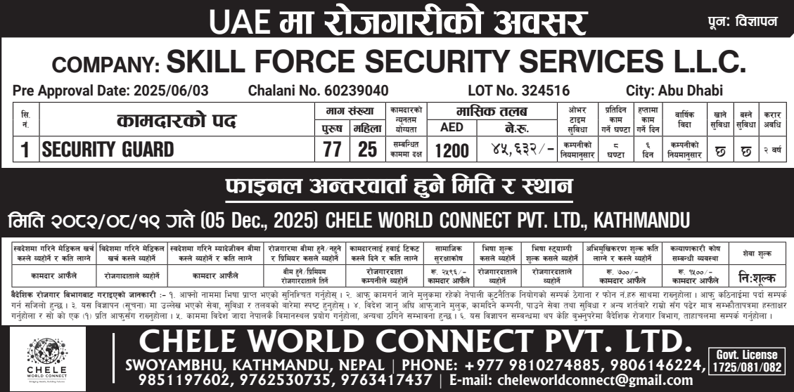 SECURITY GUARD in UAE